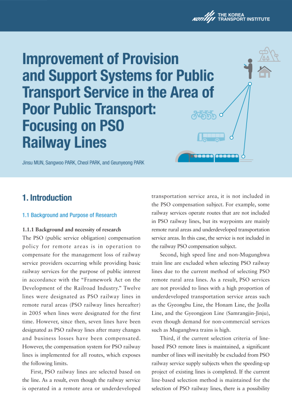 Improvement of Provision and Support Systems for Public Transport ...